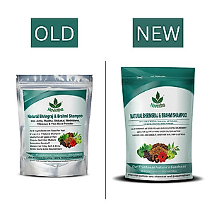 Havintha Natural Shampoo for Hair with Amla Reetha Shikakai Methidana Hibiscus Bhringraj Brahmi and Flax Seed Powder, 227gm