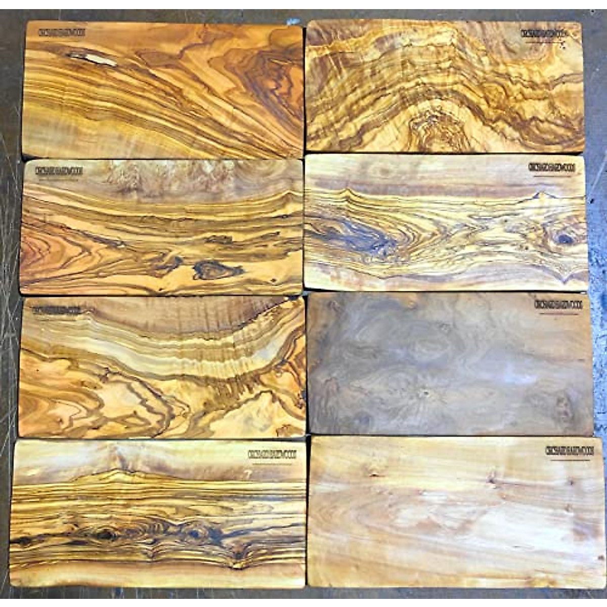 Orchard Hardwoods 12" Artisan Olive Wood Rectangle Charcuterie Board- Handmade For Cutting Chopping, Serving Cheese, Meats, Fruit. Decorative Wooden Tray, Unique Kitchen Gift- 12x6x0.8