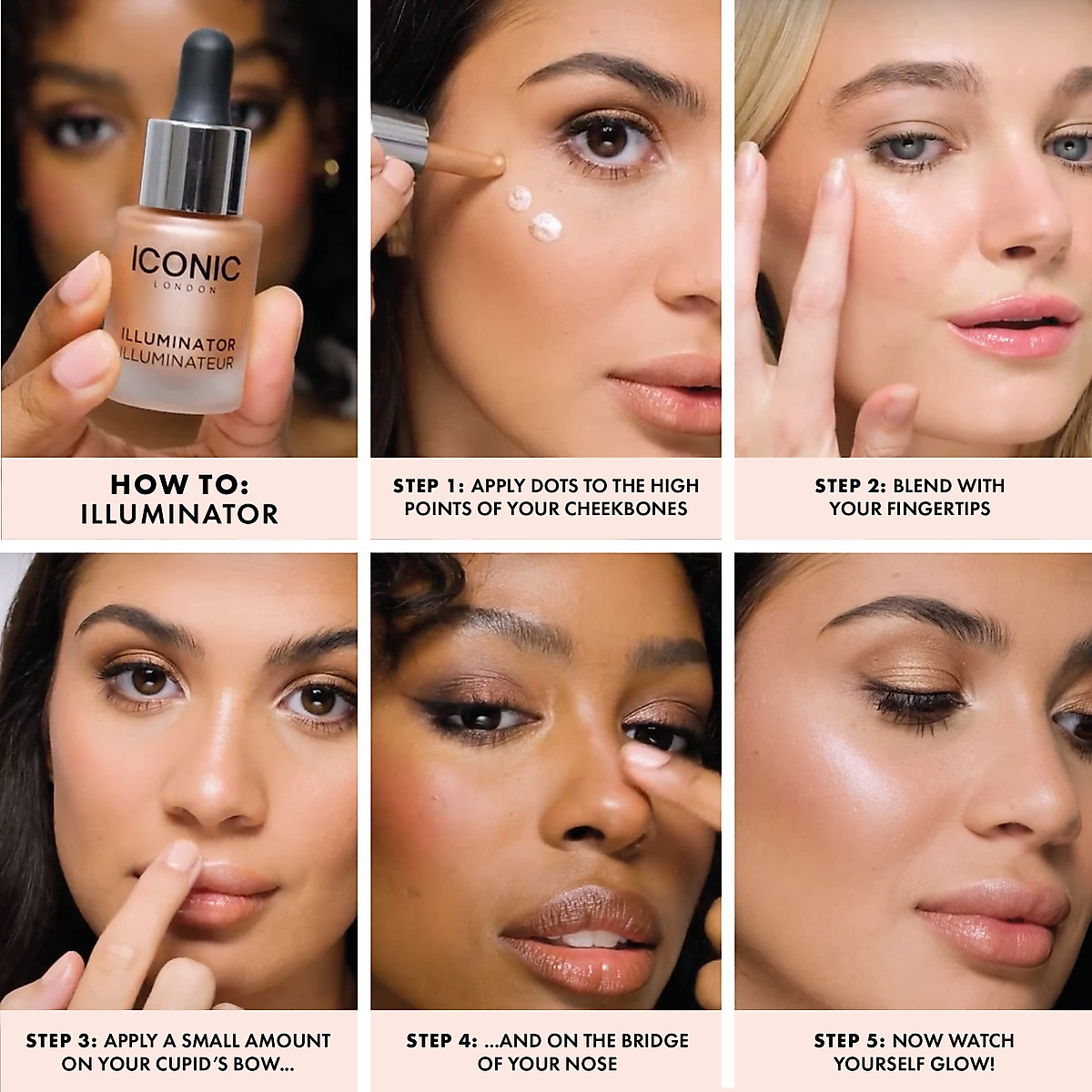 ICONIC LONDON Illuminator | Liquid Highlighting Drops for a Radiant Glow, Cruelty-Free, Vegan Makeup