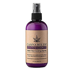 Cannabolish Lavender Smoke Odor Eliminator Spray and Air Freshener, 8 fl. oz, Natural Ingredients