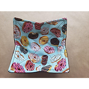 Frosted Donuts Microwave Cozy Sweet Treat Reversible Microwaveable Bowl Holder Doughnut Themed Gifts