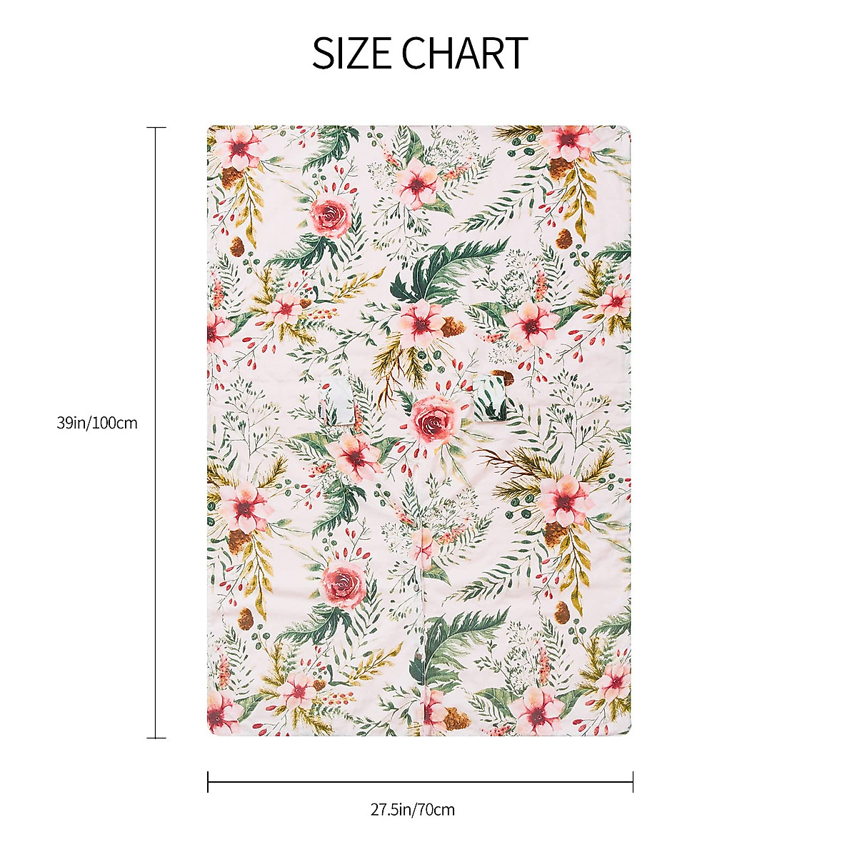 insular Floral Car Seat Covers for Babies, Infant Minky Car Seat Canopy Cover for Boys Girls, Newborn Carseat Cover, Breasstfeeding Nursing Cover, Rose