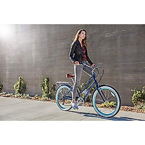 sixthreezero EVRYjourney Steel Women's Step-Through Touring Hybrid Bike, 1/3/7/21 Speed 26" Bicycle, Multiple Colors