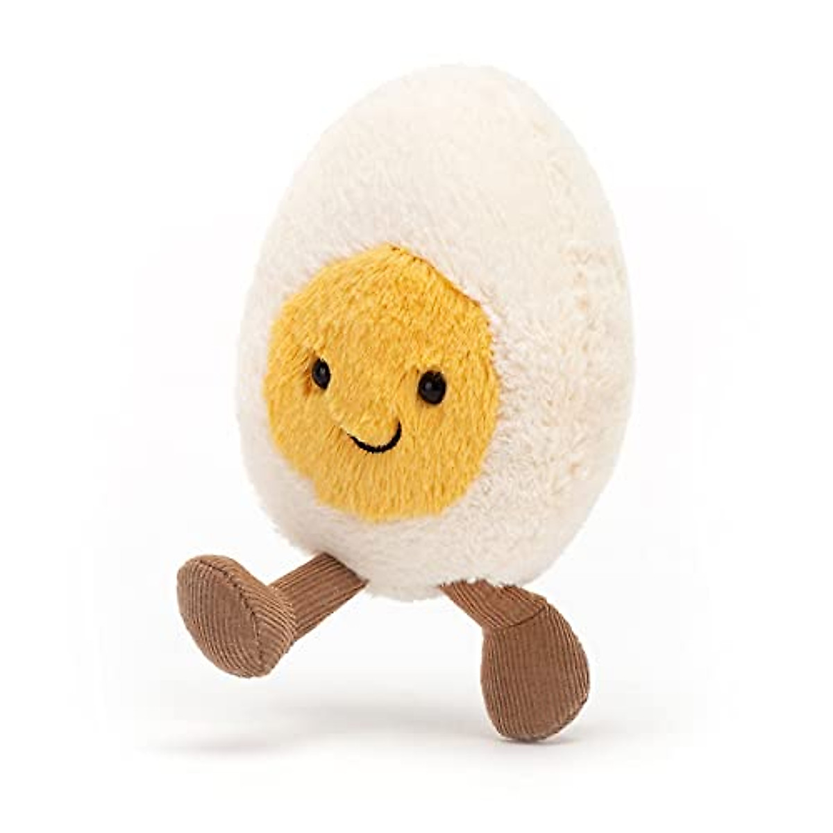 Jellycat Amuseables Boiled Egg Happy Stuffed Toy, Small 5.5 inches | Food Plush | Fun Gift Idea