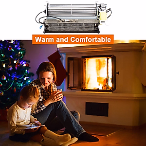 DELSbbq Fireplace Fan Blower with Heating Element for Twin Star Electric Fireplace, Replacement for Heat Surge, Real Flame Twinstar Electric Fireplace