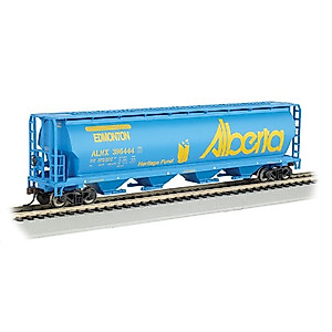 Bachmann Industries Canadian 4-Bay Cylindrical Grain Hopper Alberta Train Car, N Scale