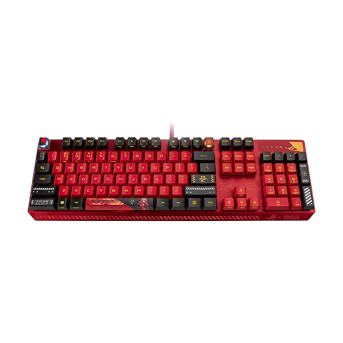 ROG Strix Scope RX EVA-02 Edition, 100% RGB Gaming Keyboard, ROG RX Blue Optical Mechanical Switches, IP57 Water Resistance, USB Passthrough, Wider Ctrl Key, Stealth Key, Macro Support, EVA-themed
