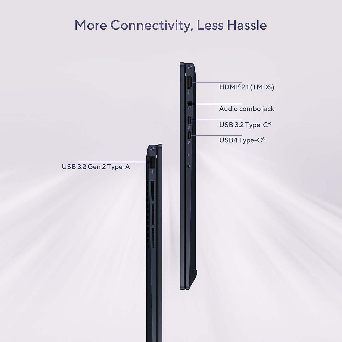 ASUS Zenbook 15 Laptop, 15.6” FHD Display, AMD Ryzen 5 7535U CPU, AMD Radeon Graphics, 16GB RAM, 512GB SSD, Windows 11 Home, Ponder Blue, UM3504DA-AS54