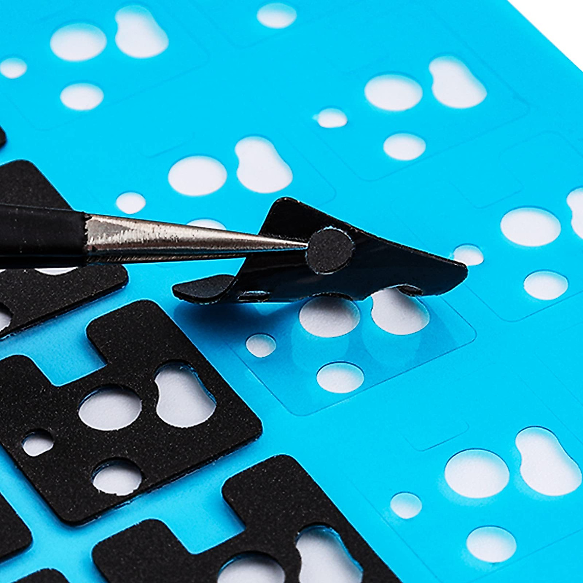 Terukir Wunzkii Mechanical Keyboard Switch Pads 120 Pcs Hot-Swappable Keyboard Switches Muffler Pad Anti-Static Eva Material for Mechanical Keyboard