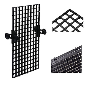 alfyng 4pcs Aquarium Grid Divider, Fish Tank Divider Tray, Aquarium Filter Isolation Board for Mixed Breeding Light Diffuser and 8pcs Sucker Clips Suction Cups, 11.81" x 5.9"