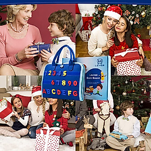 Levier Quiet Book,Busy Board, Montessori Baby Book,Preschool Educational Toys, Baby Soft Sensory Learning Toy Gift, Travel Activity Board for Basic Dress & Motor Skills