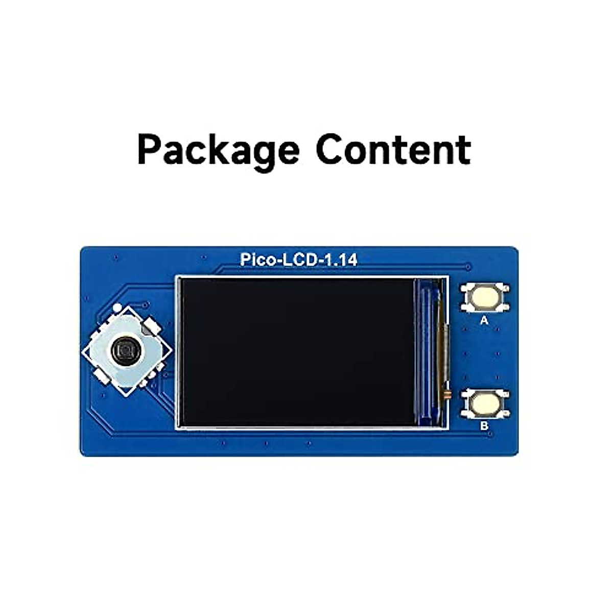 Waveshare 1.14inch LCD Display Module for Raspberry Pi Pico 65K RGB Colors 240×135 Pixels with SPI Interface Embedded ST7789 Driver Using SPI Bus IPS Screen