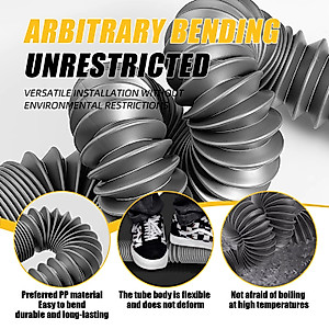 Bathroom Sink Drain Kit with Pop-up Sink Drain Stopper Assembly, Flexible & Expandable P-trap Drain pipe Anti-Odor, for drains including for 1-1/4'' & 1-1/2''