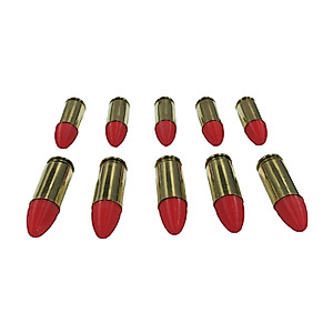 9mm Luger Snap caps - Dummy Training Rounds - Set of 10 (Red & Brass)