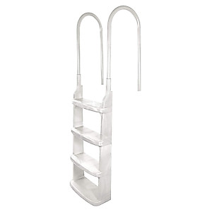 Main Access Above Ground Pool Ladder with Mat