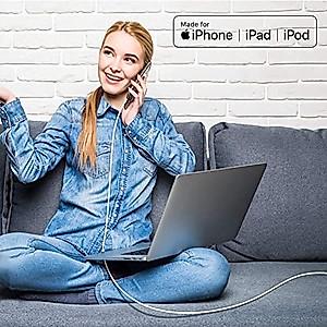 [Apple MFi Certified] iPhone Fast Charger, Veetone 2 Pack 20W USB C Power Delivery Wall Charger Plug with 6FT Type C to Lightning Quick Charge Sync Cable for iPhone 14/13/12/11/XS/XR/X/SE/iPad/AirPods