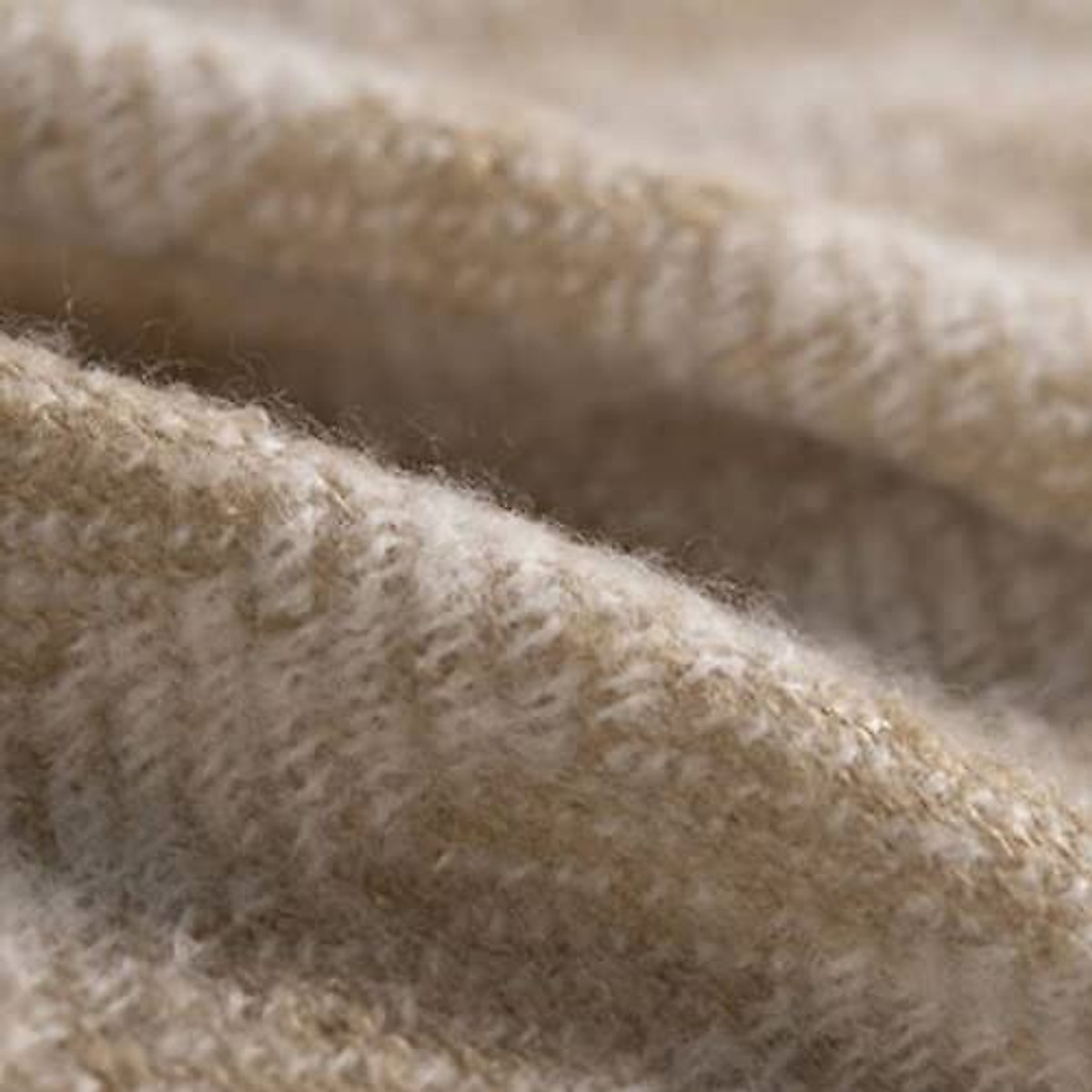 Carriediosa Buffalo Beige Throw Blankets with Tassel, Plaid Lightweight Soft Cozy Blanket for Couch Bed Sofa Chair, Woven Checkered Farmhouse Blankets (Beige Plaid 50" x 60")