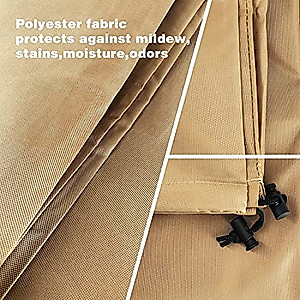 HVIVIANTOR Lawn Tractor Leaf Bag Wear-Resistant Oversized, Suitable for All Lawn Tractor Garden Lawn Pool Leaf Collection Ride-On Lawnmowers 54 Cubic Foot Standard Leaf Bag Khaki