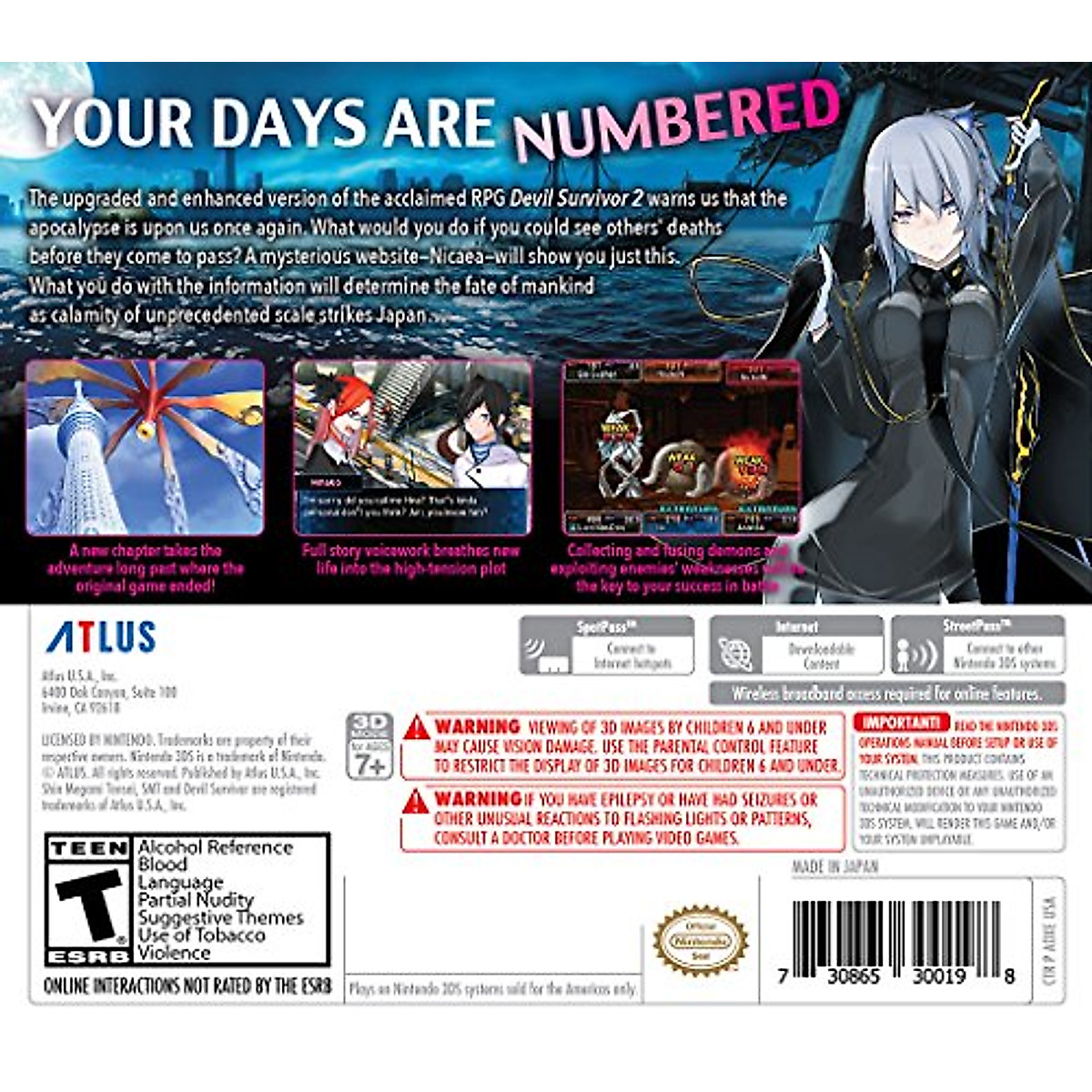 Shin Megami Tensei: Devil Survivor 2 Record Breaker - Nintendo 3DS