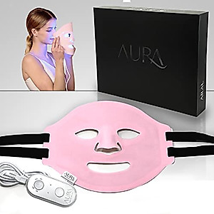 AURA Light Therapy Mask - Soft and Light-Weight - Latest 4 Colors LED Face Mask Light Therapy to Address Different Skin Care Needs - Beauty & Personal Care at the Comfort of Your Home