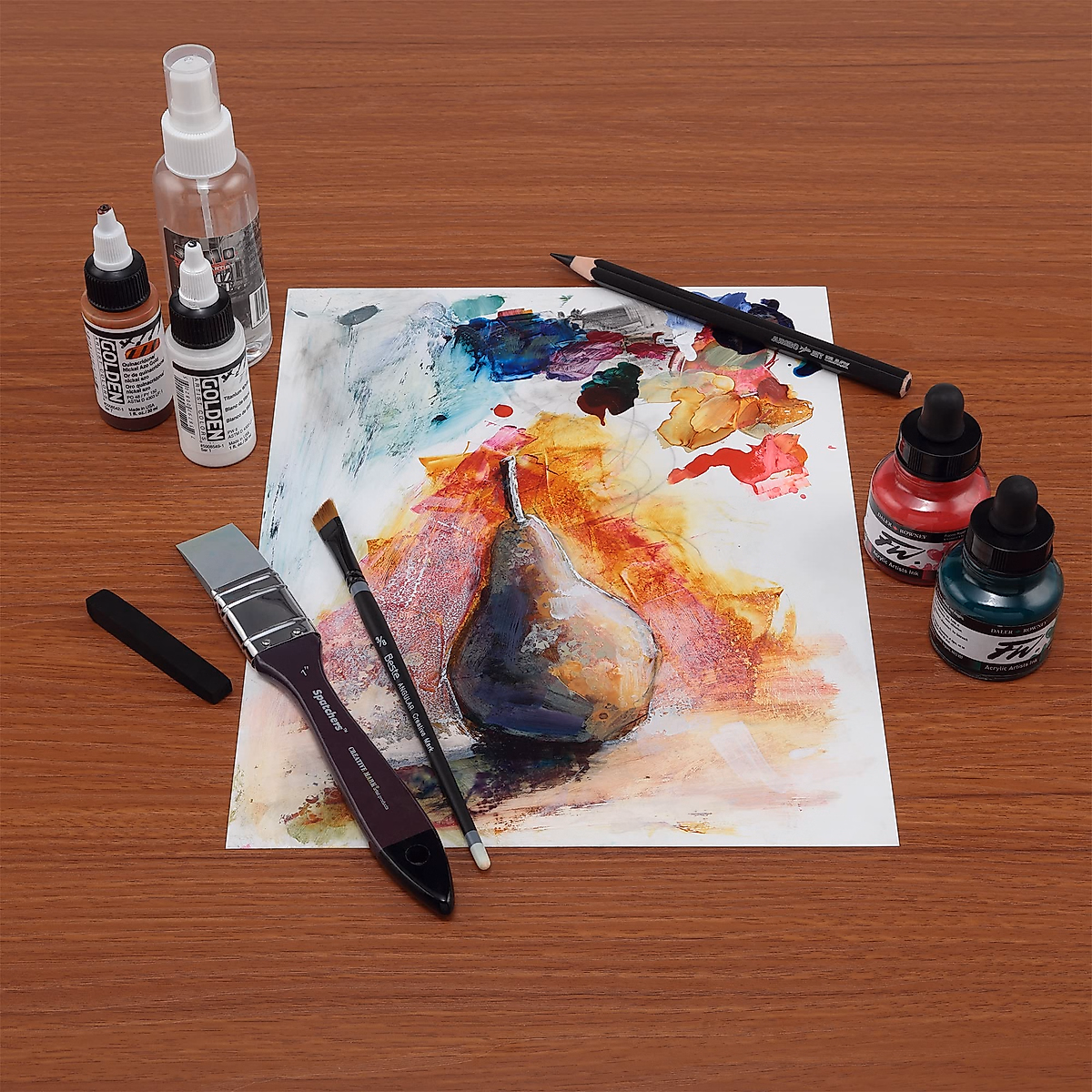 Artfinity Synthesis Watercolor Paper Pads - White 74lb., 200gsm Synthetic Paper for Painting, Sketching, and More! - 11x14"