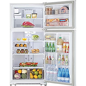 Winia WTE18HSWMD 18 Cu. Ft. Top Mount Refrigerator With Factory Installed Ice Maker - White