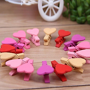 Generic Fashion Cute Amusing Mini Wooden Craft Clips Clothespin Photo Paper Peg Pin