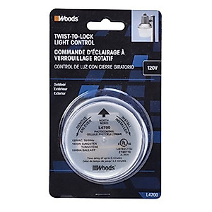 Woods L4700WD Outdoor Twist Lock Light Control with Photocell