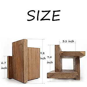 Resafy Magnetic Knife Block Knives Display Stable Board Holder Rack Magnetic Stands with Strong Enhanced Magnets on Both Sides Anti-slip Feet