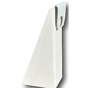 (10 Pack) K-TEC White Aluminum Gutter Wedge for 5 Inch K-Style Gutters- Use to Level Your Rain Gutters When Fascia is at an Angle for 3/12 Through 5/12 Roof Pitch. Larger Wedges Available from K-TEC
