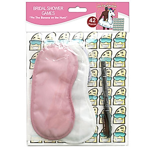 PINGAMOO Bridal Shower Games, Pin The Banana on The Hunk, Bachelorette Bridal Shower Wedding Party Engagement Shower Games Girls Night Party 42 Guests