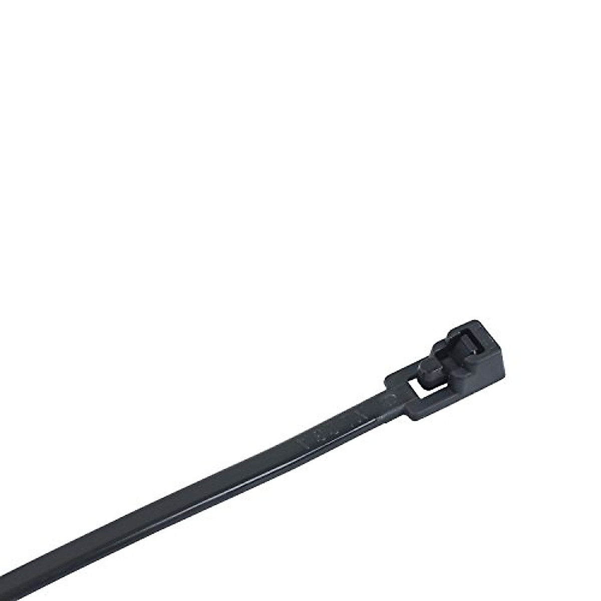 Gardner Bender 47-111UVB Releasable Cable Tie, 12 Inch., 50 lbs. Tensile Strength, Wire / Cord Management Industrial and Household Use, Nylon Zip Tie, 10 Pk., UV Resistant Black