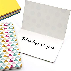 FANCY LAND 36 Colorful Greeting Cards Bright Pattern Note Cards with Colored Envelopes Stickers Blank Inside Cards Office School Home Kids