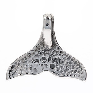 Jewelry Trends Aboriginal Dolphin Whale Tail Sterling Silver Pendant