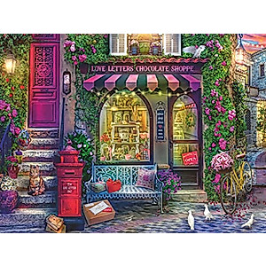 Ravensburger 17136 Love Letters Chocolate Shop 1500 Piece Jigsaw Puzzle for Adults & Kids Age 12 Years Up, Multicolour