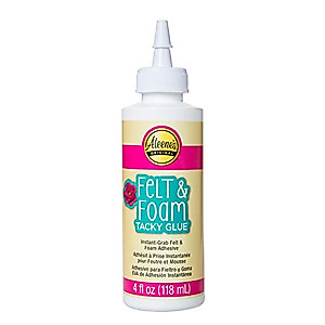 Aleene's Felt and Foam Tacky Glue, 4 FL OZ, Original Version, 4 FL OZ