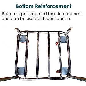 Commercial Laundry Cart,Beige Stainless Steel Industrial Rolling Laundry Cart Storage Trolley Hamper for Hotel/Home/Hospital,80kg/176 LBS Load,10 Bushel