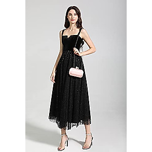 M10M15 Women Pink Satin Clutch Purse Small Evening Bag with Pearl Closure for Party Wedding