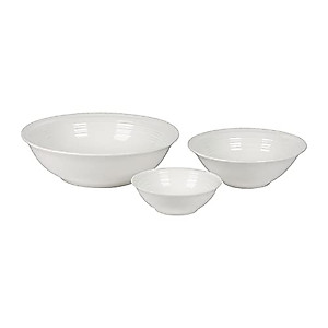 10 Strawberry Street Nova White Round 62-Piece Dinnerware Set, Service for 6