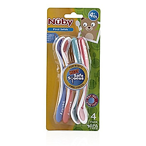 Nuby Hot Safe Feeding Spoons, 4 Count