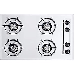 Summit WNL053 Gas Cooktops, White