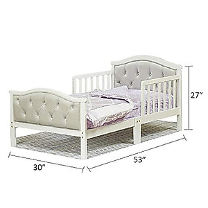 Orbelle Trading The Orbelle Gray Padded Toddler Bed