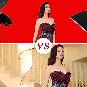 GFCC 6FT x 10FT Red Polyester Backdrop Curtain for Wedding Party Banquet,Fabric Backdrop