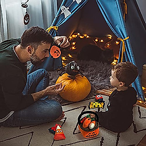 teytoy My First Halloween Pumpkin Set 8Pcs Halloween Plush Toys for Babies and Toddler,Stuffed Pumpkin Plush Halloween Baby Gifts,Halloween Party Decoration