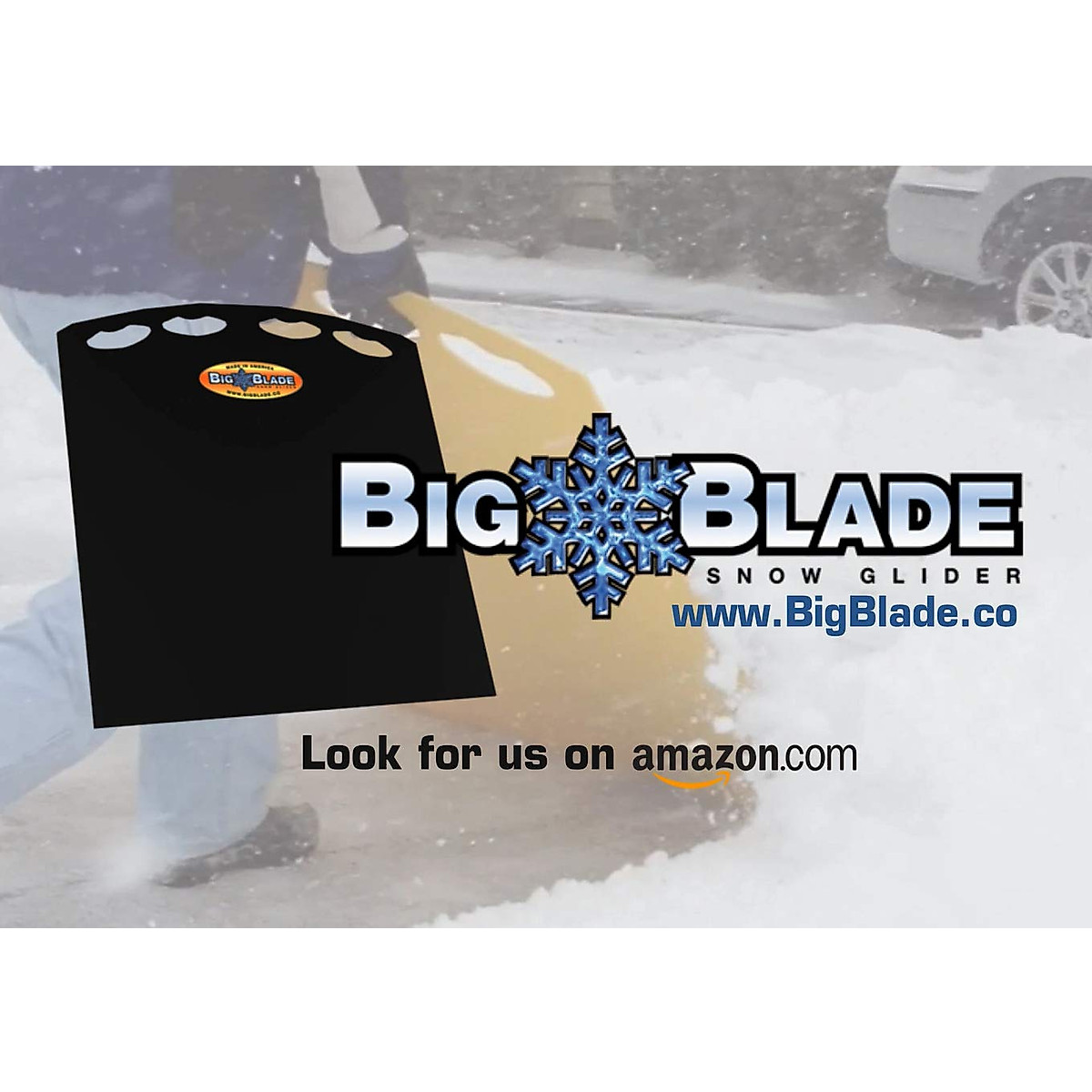 BigBlade Lightweight Easy to Use Snow Removal and Ice Scraper Tool (48 X 40 in)