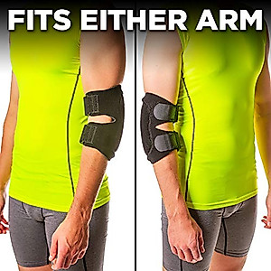 BraceAbility Bursitis Elbow Pad Brace | Compression Arm Sleeve Wrap with Padded Soft Support Cushion for Olecranon Joint Pain, Bursa Protection, Arthritis & Tendonitis Relief (One Size)