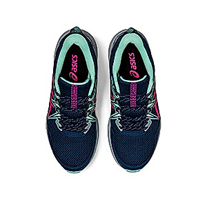 ASICS Women's Gel-Venture 8 Running Shoes, 8.5, MAKO Blue/Pink GLO