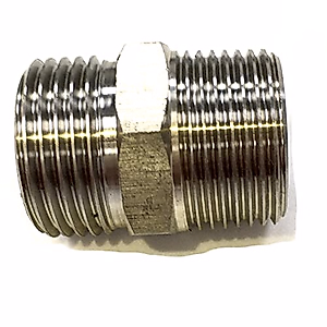 Fuoequl Stainless Steel Garden Hose Adapter Convert to NPT 3/4 npt to 3/4 Garden hose