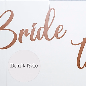 Bride to Be Decal - Bridal Shower Backdrop,Miss to Mrs Sticker for Balloon Arch,Bridal Shower Sticker,Engagement Party (Brown Bride)