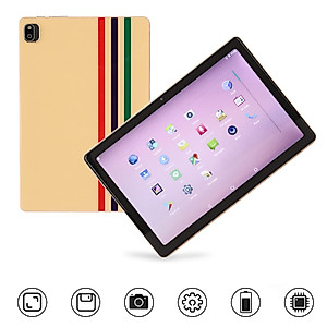 4G LTE Tablet, Reading Tablet US Plug 100-240V 6000mAh Battery 6GB RAM 128GB ROM Dual Card Gaming Slots (US Plug)